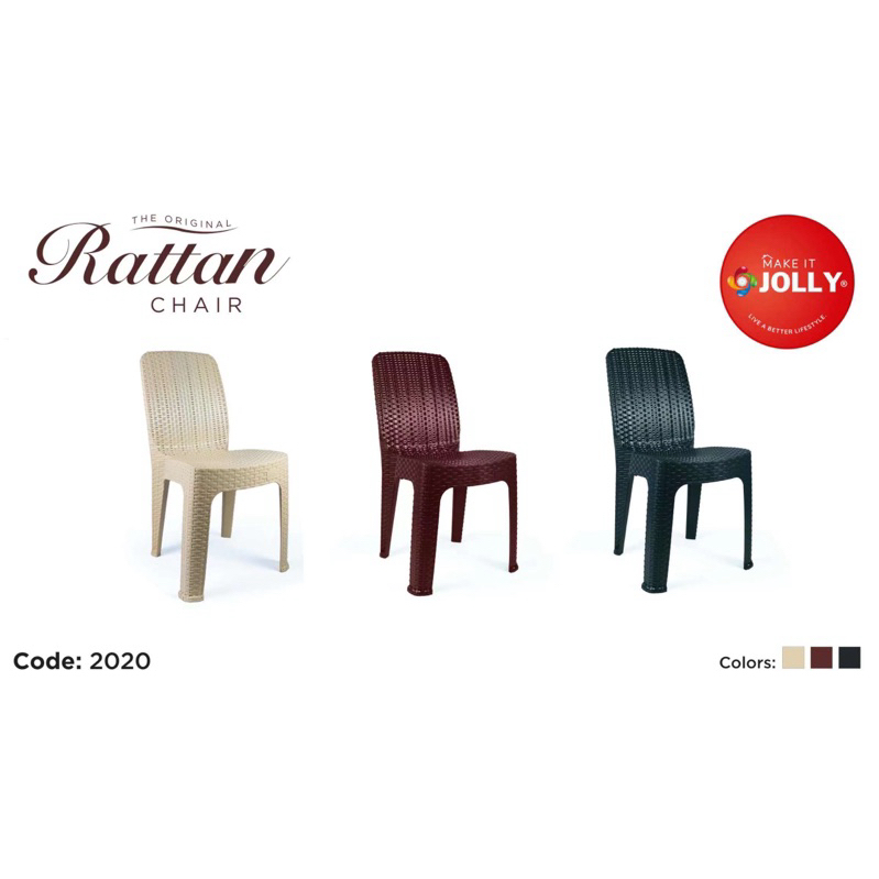 Jolly Plastic brand 2020 Rattan Chair High Quality | Shopee Malaysia