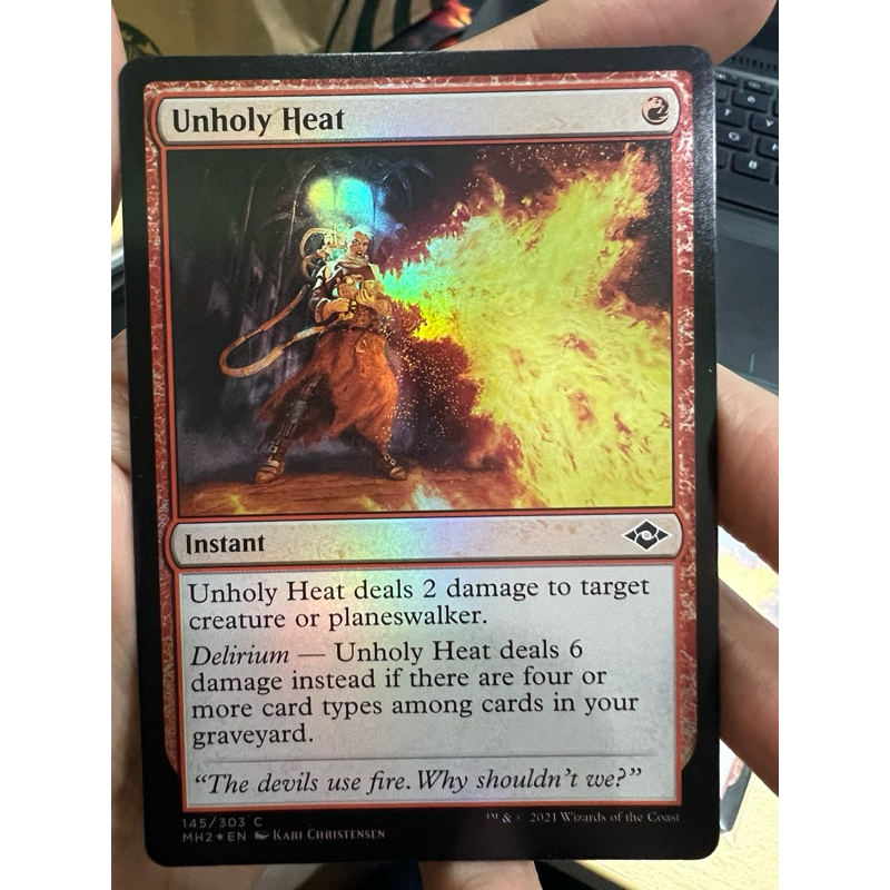 Unholy Heat - Foil - Modern Horizons | Shopee Malaysia
