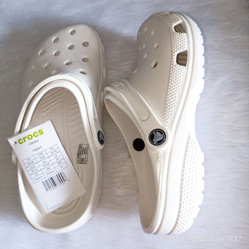 CROCS CLASSIC WHITE WOMEN MADE IN VIETNAM | Shopee Malaysia