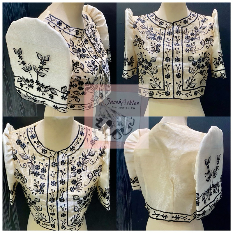 Filipiniana bolero | Traditional top | filipiniana top | Shopee Malaysia