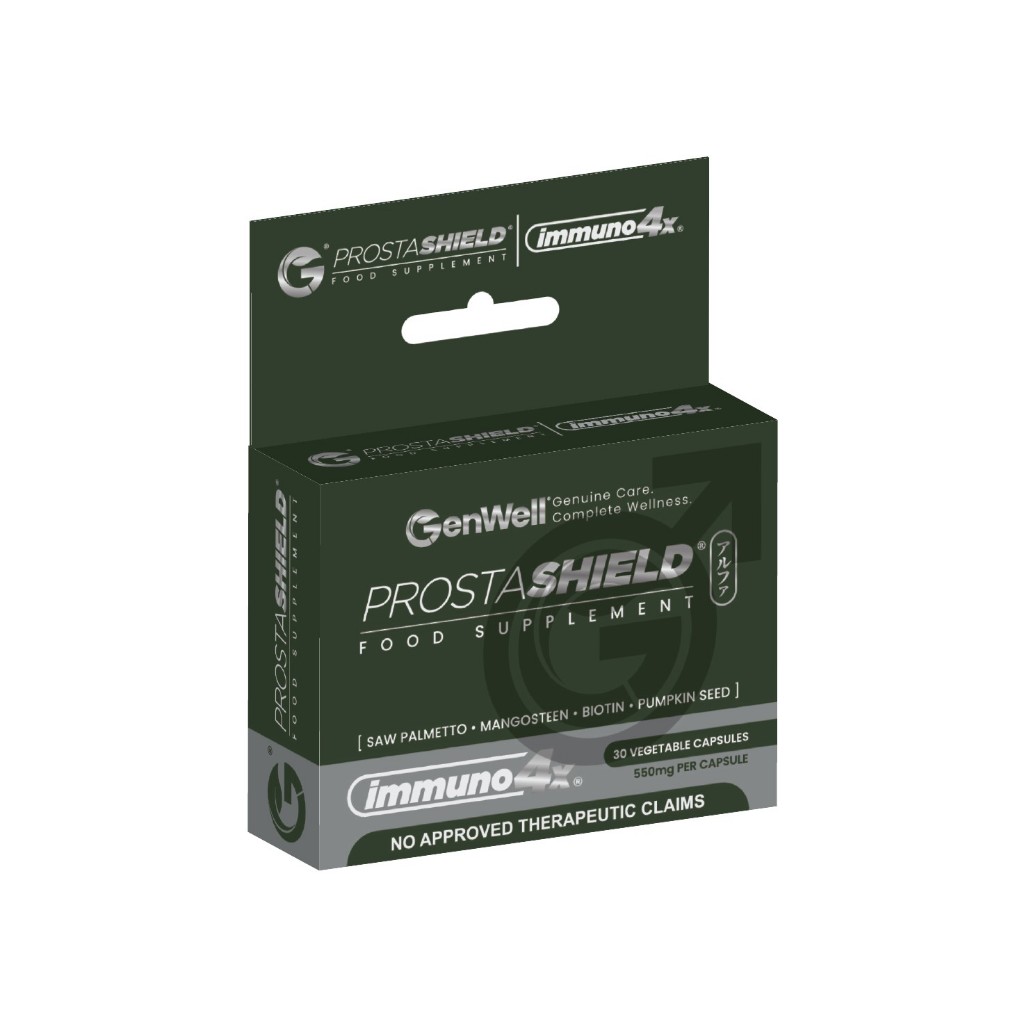 GenWell ProstaShield Saw Palmetto, Mangosteen, Biotin and Pumpkin Seed ...