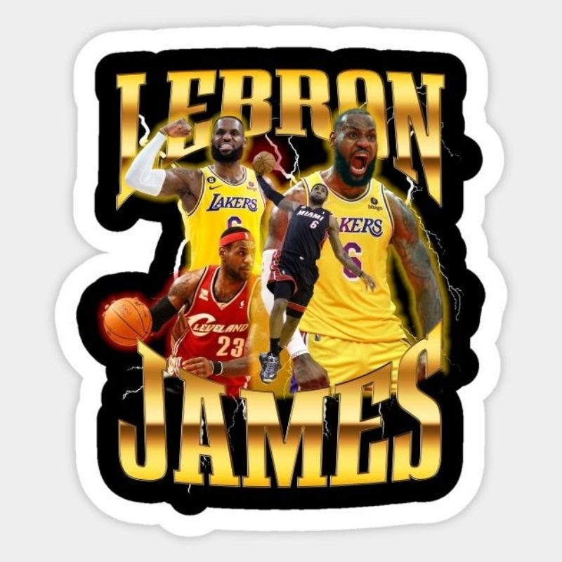 NBA sticker Lebron james sticker car/motorcycle/ebike thumbler sticker ...