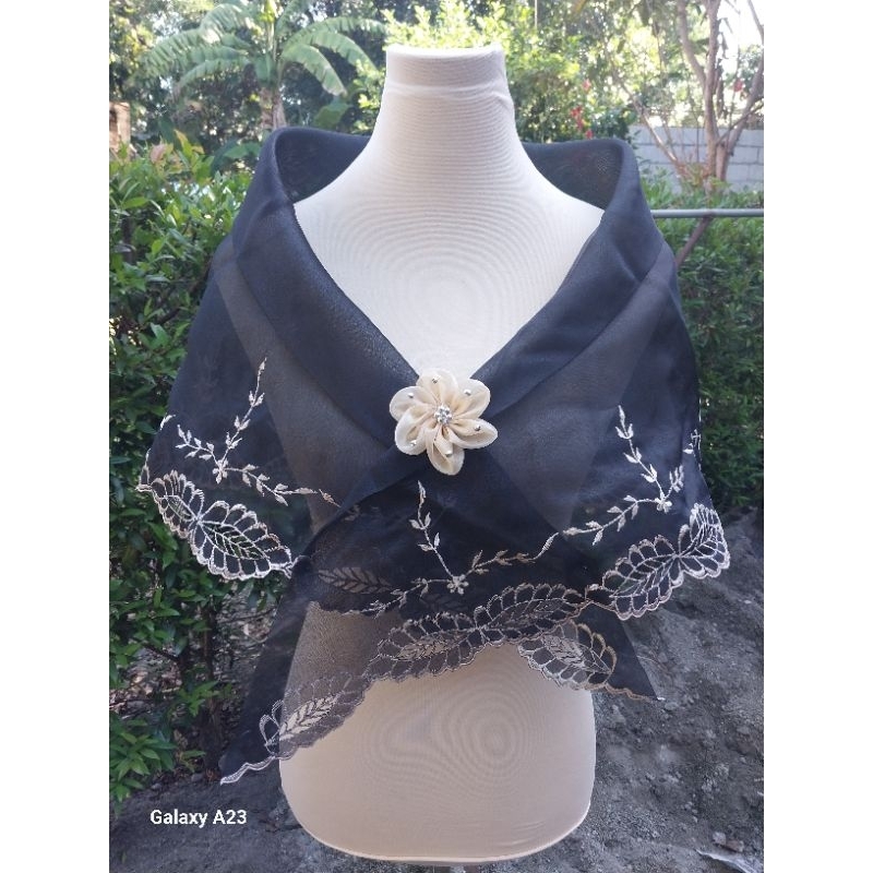 ALAMPAY FILIPINIANA LEAF DESIGN (EMBROIDERED WITH FREE BROOCH INCLUDED ...