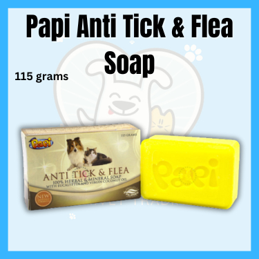[GEO AGRIVET] PAPI ANTI TICK&FLEA SOAP FOR DOG AND CAT / SABON NG ASO ...