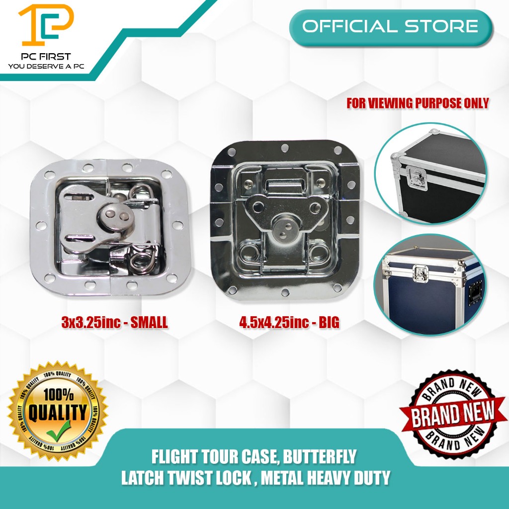 FLIGHT TOUR CASE, BUTTERFLY LATCH TWIST LOCK , METAL HEAVY DUTY ...
