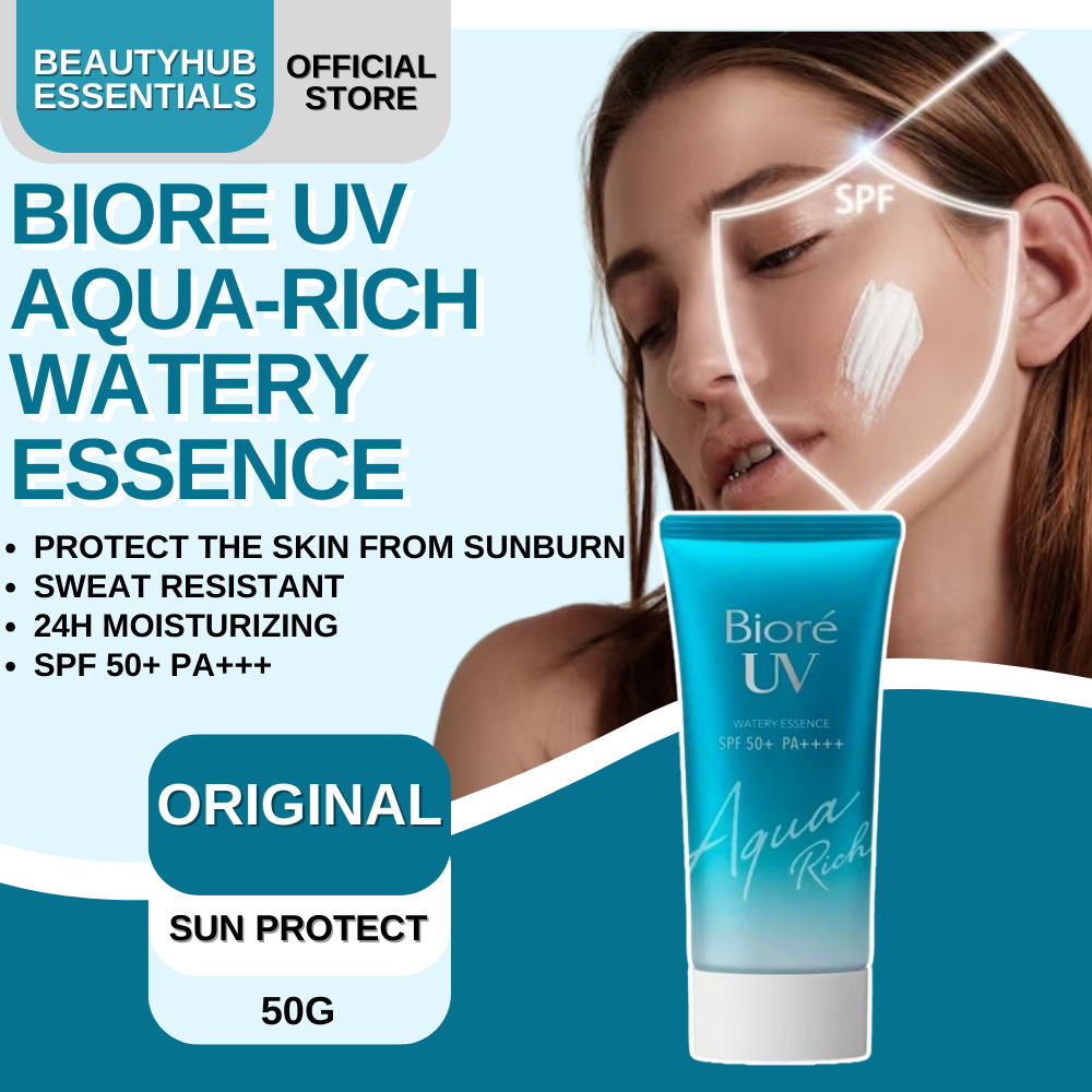 Biore UV Sunscreen Aqua Rich Watery Essence/Gel Rich Water SPF 50+ PA ...