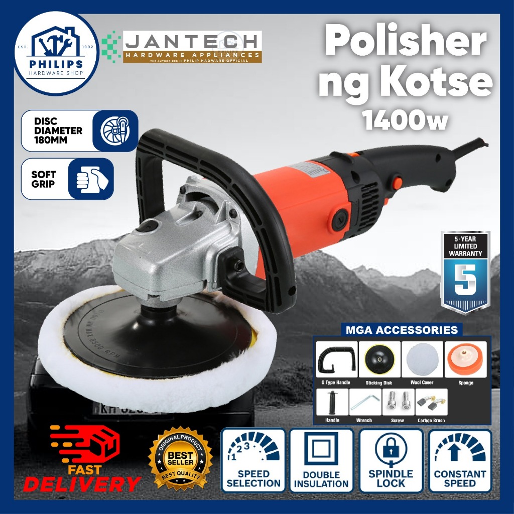 JA-(Jantech)brand 6" Car Polisher 2100W Car Polish Machine Heavy Duty | Shopee Malaysia