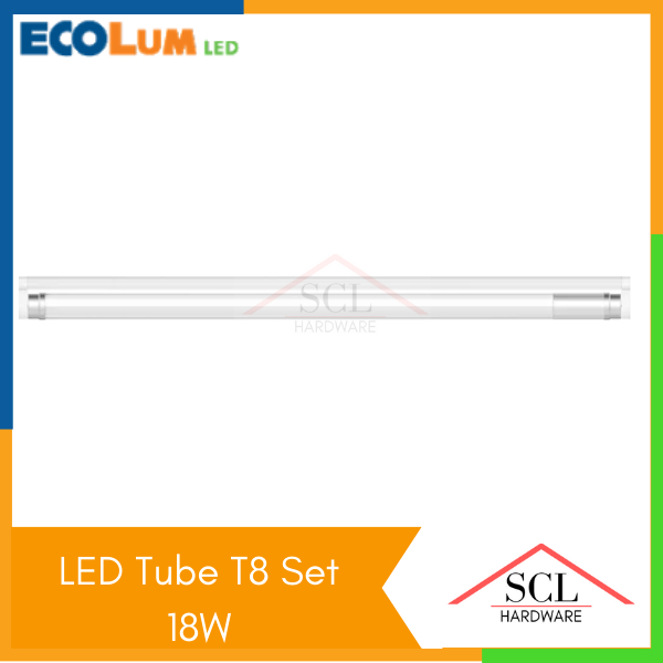 ECOLUM LED Tube T8 18W Set (25pcs) | Shopee Malaysia