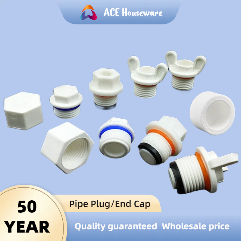 PPR Fittings 1/2" 3/4" 1" PPR Pipe Plug/PPR Female Pipe Plug/PPR End ...