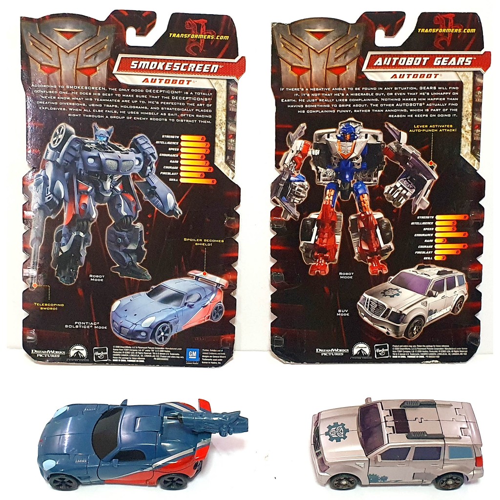 Transformers ROTF 1-Smokescreen 2-Autobot Gears Deluxe Class ...