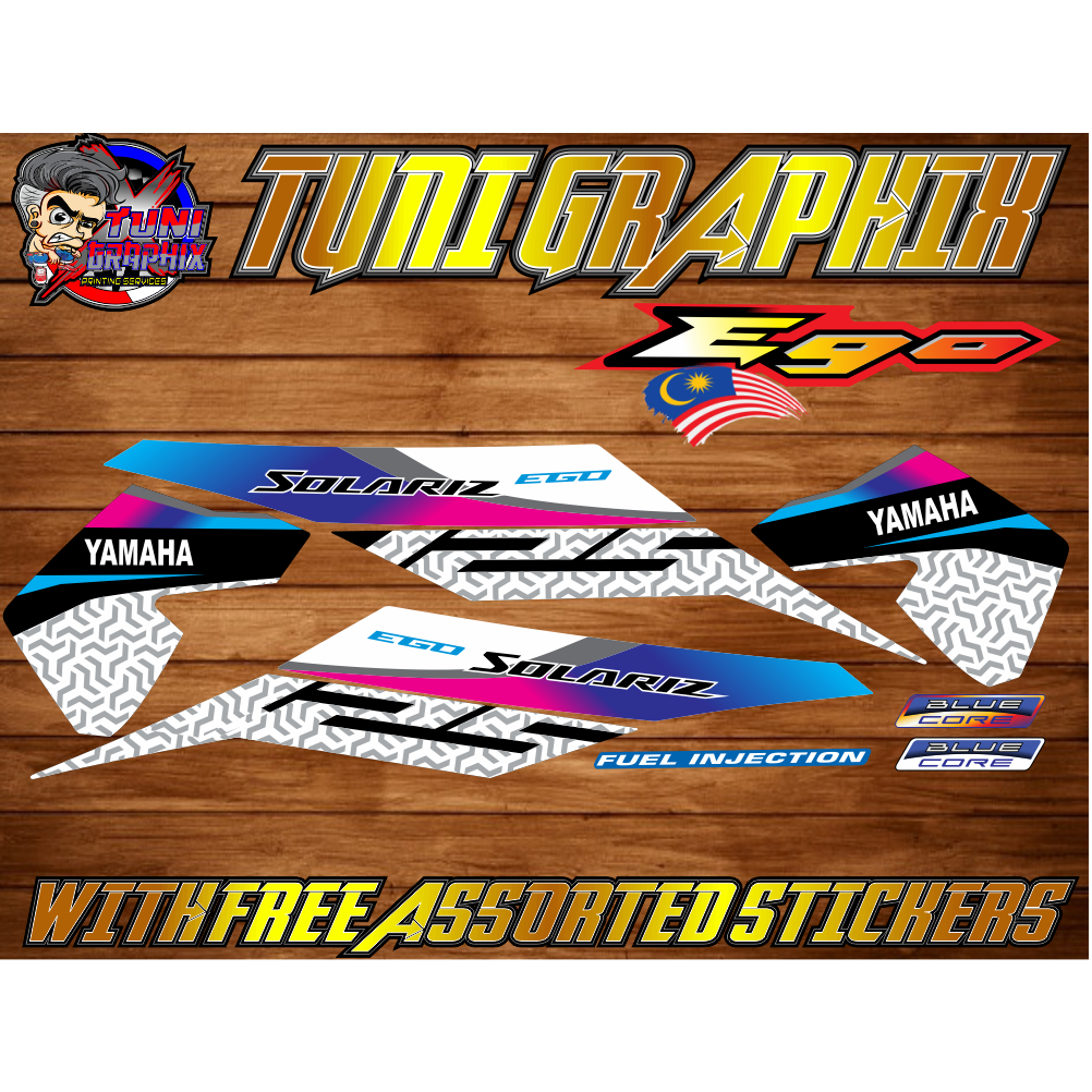 Mio i 125 Ego Solariz Custom Decals w/ freebies | Shopee Malaysia