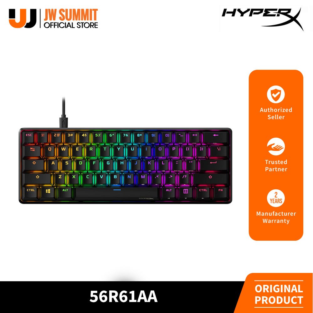 HyperX Alloy Origin 60 Wired RGB Black Mechanical Gaming Keyboard - HX ...
