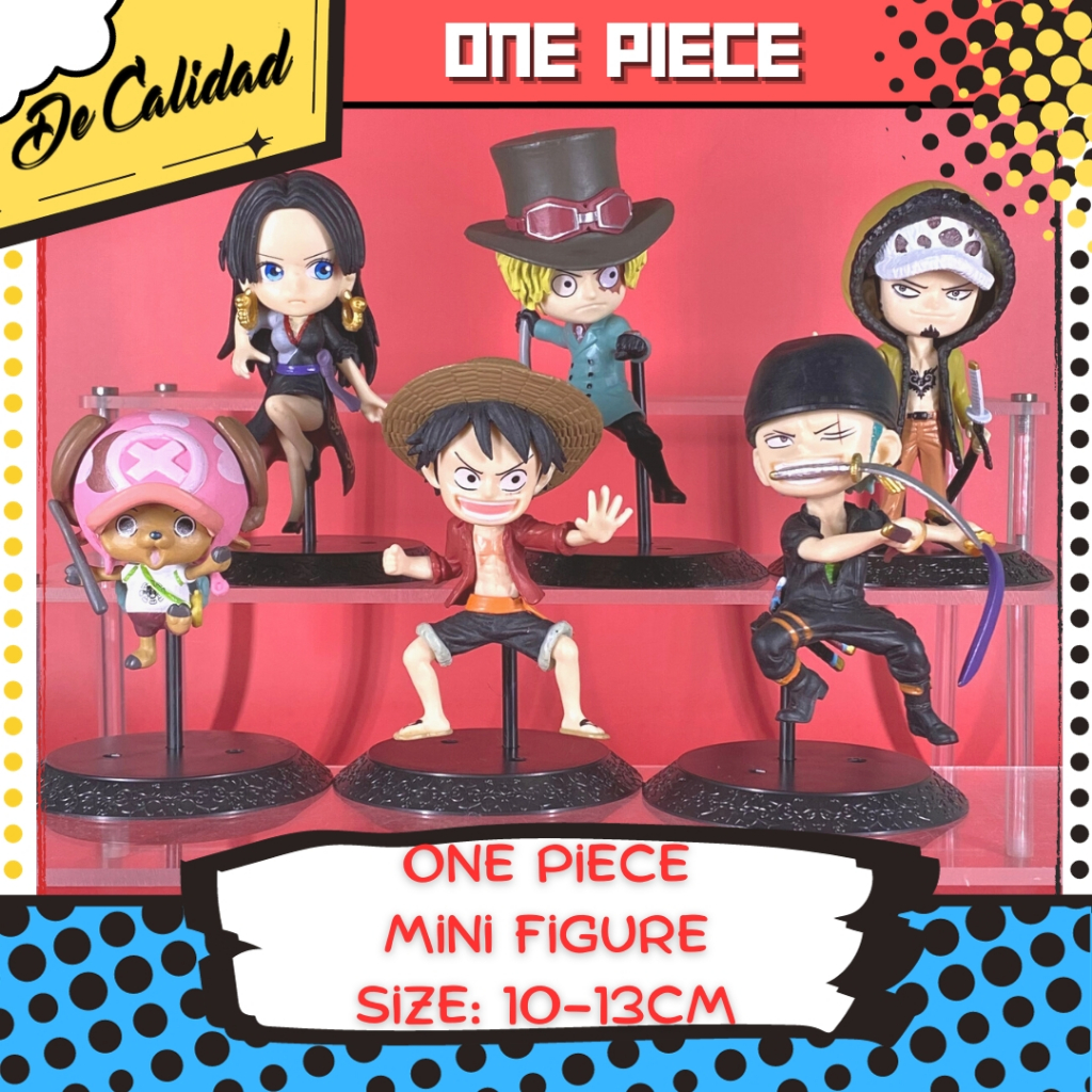 Decalidad One Piece Luffy Zoro Sabo Law Boa Hancock Chopper Mini Figure ...