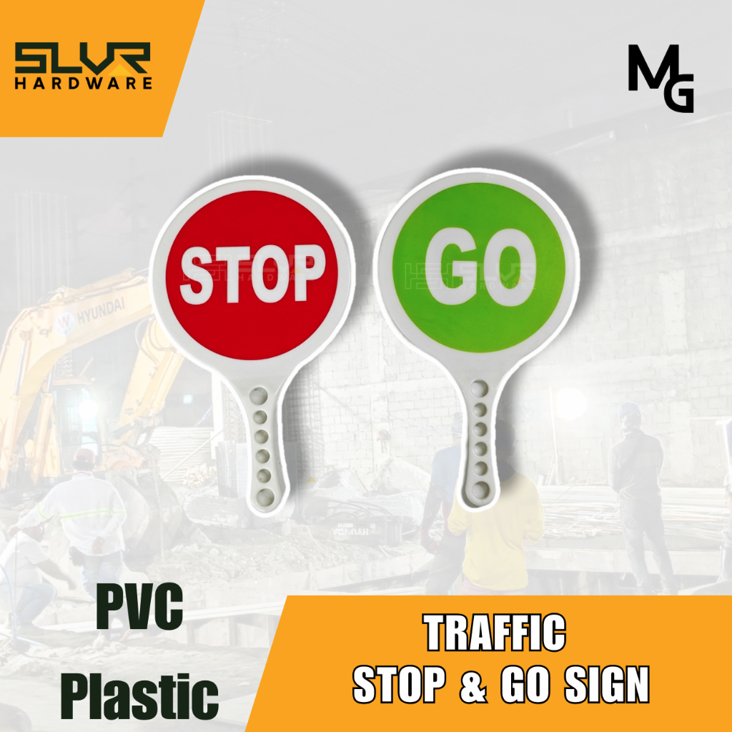 Traffic Warning Sign Stop and Go Reflective Sign | Shopee Malaysia