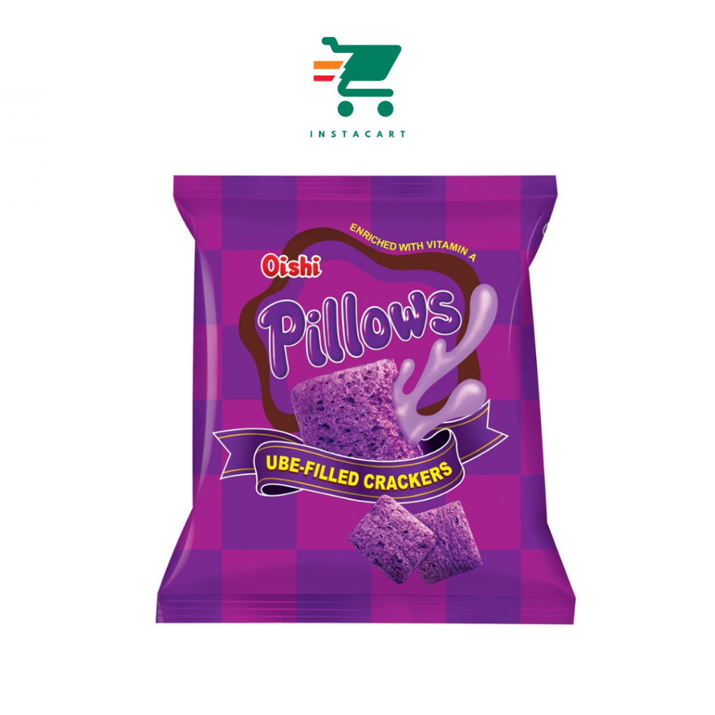 InstaCart Oishi Pillows Filled Crackers Ube 38g | Shopee Malaysia