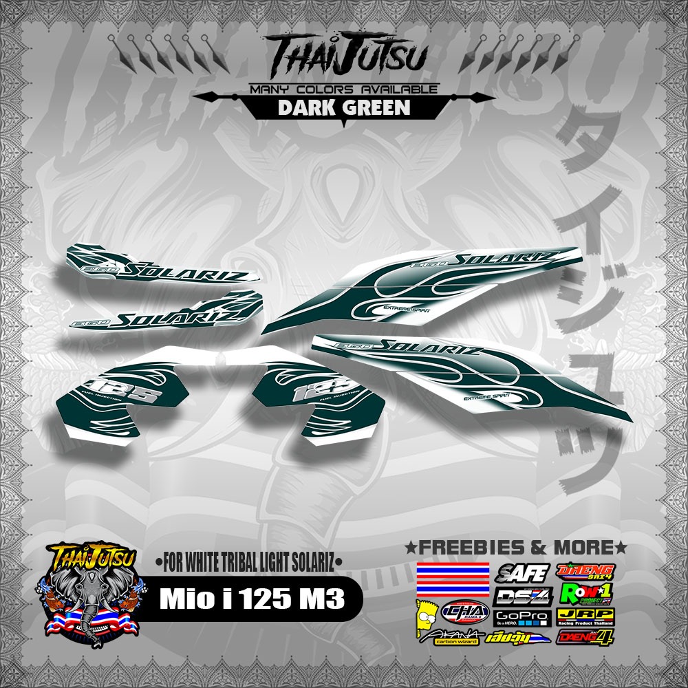 MIO I 125 M3 DECALS ( FOR WHITE TRIBAL LIGHT SOLARIZ ...