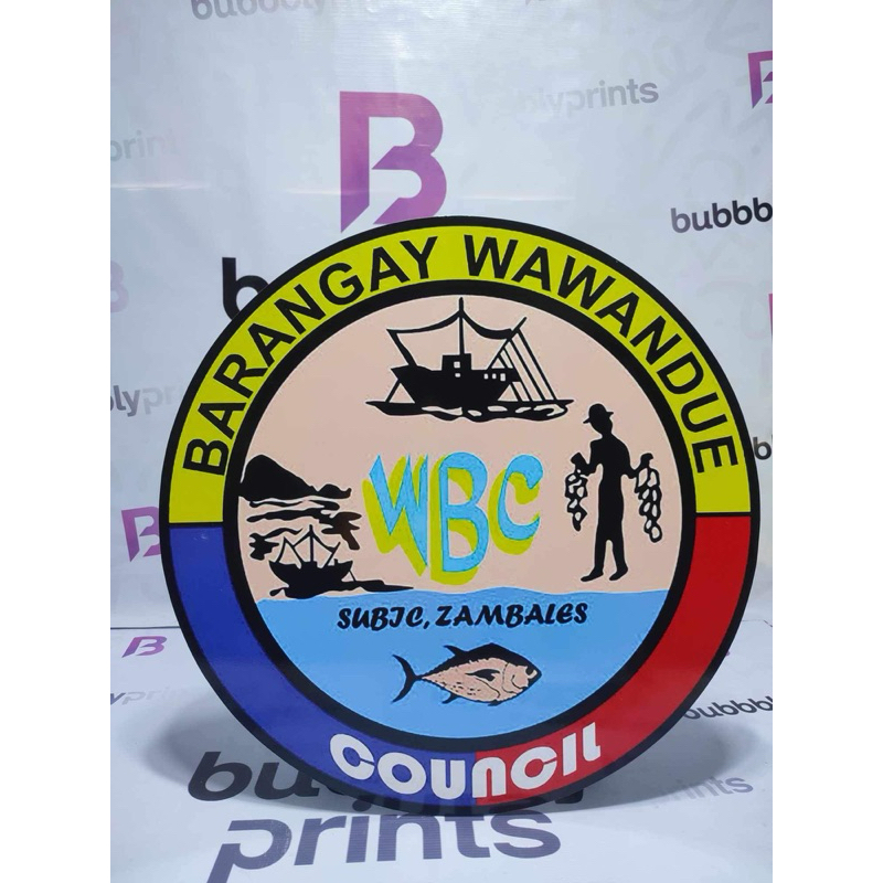 36” ROUND LOGO ON SINTRA BOARD | PERSONALIZED | GUARANTEED | Shopee ...