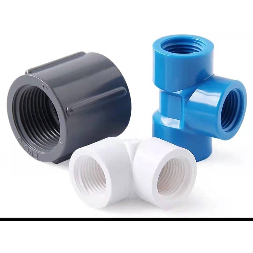 Special! Thick PVC blue fittings threaded elbow tee coupling elbow ...