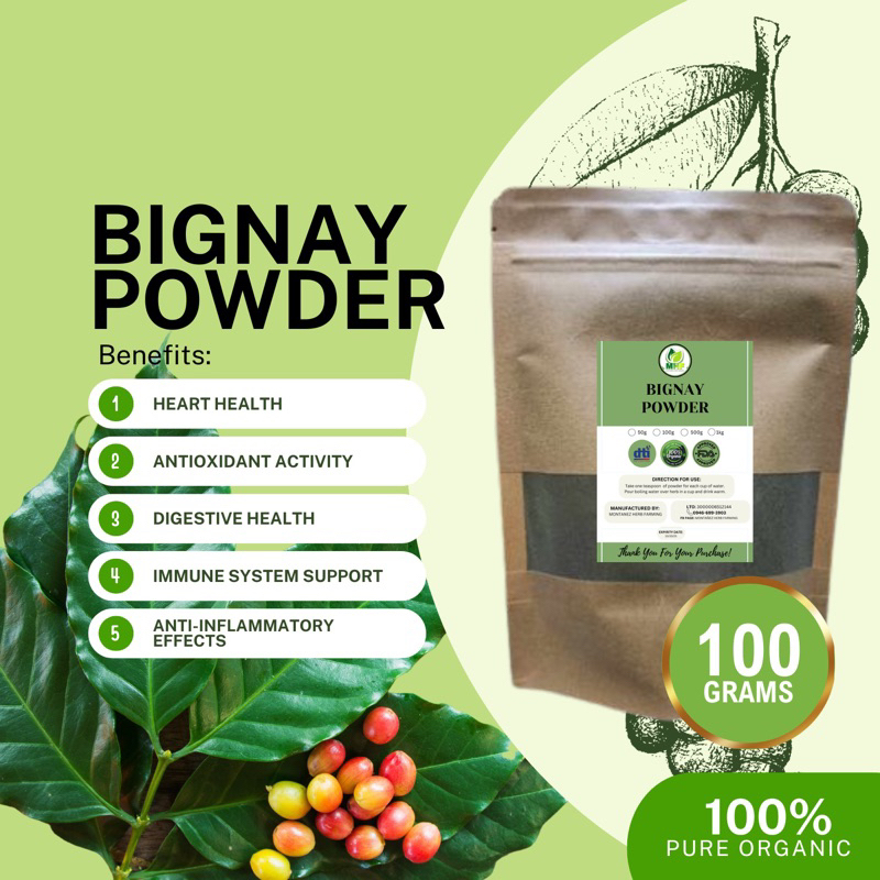 PURE ORGANIC BIGNAY POWDER 100g | Shopee Malaysia