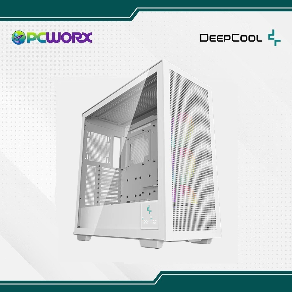 DeepCool MORPHEUS-WHAPA1-G-1 Morpheus ARGB Full Tower ATX Case - White ...