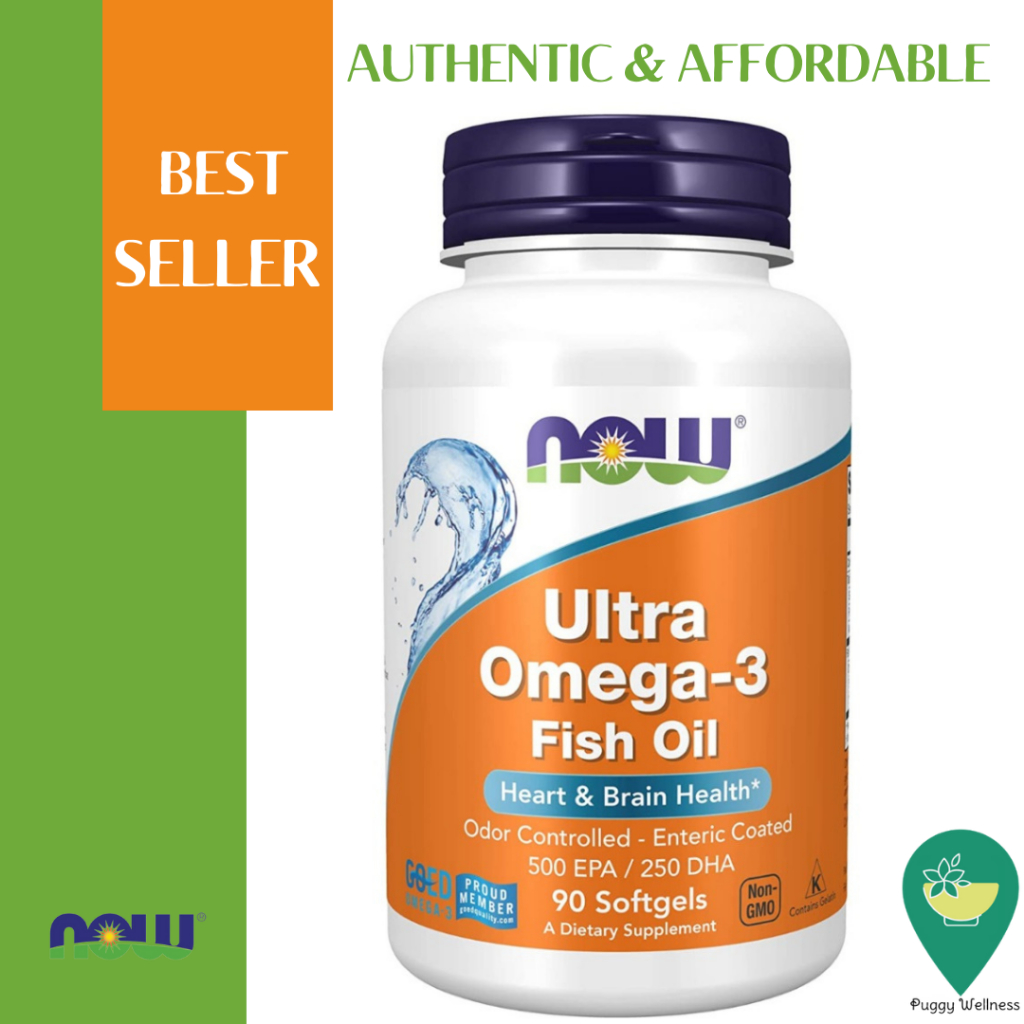 NOW Foods, Ultra Omega-3, 500 EPA / 250 DHA, 90 Enteric Coated Softgels Expiry: 03/2028 | Shopee ...