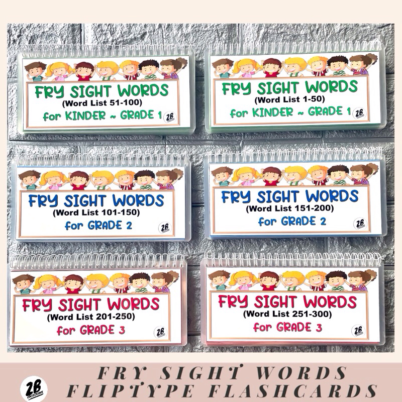 Fry Sight Words Laminated Flashcards | Shopee Malaysia
