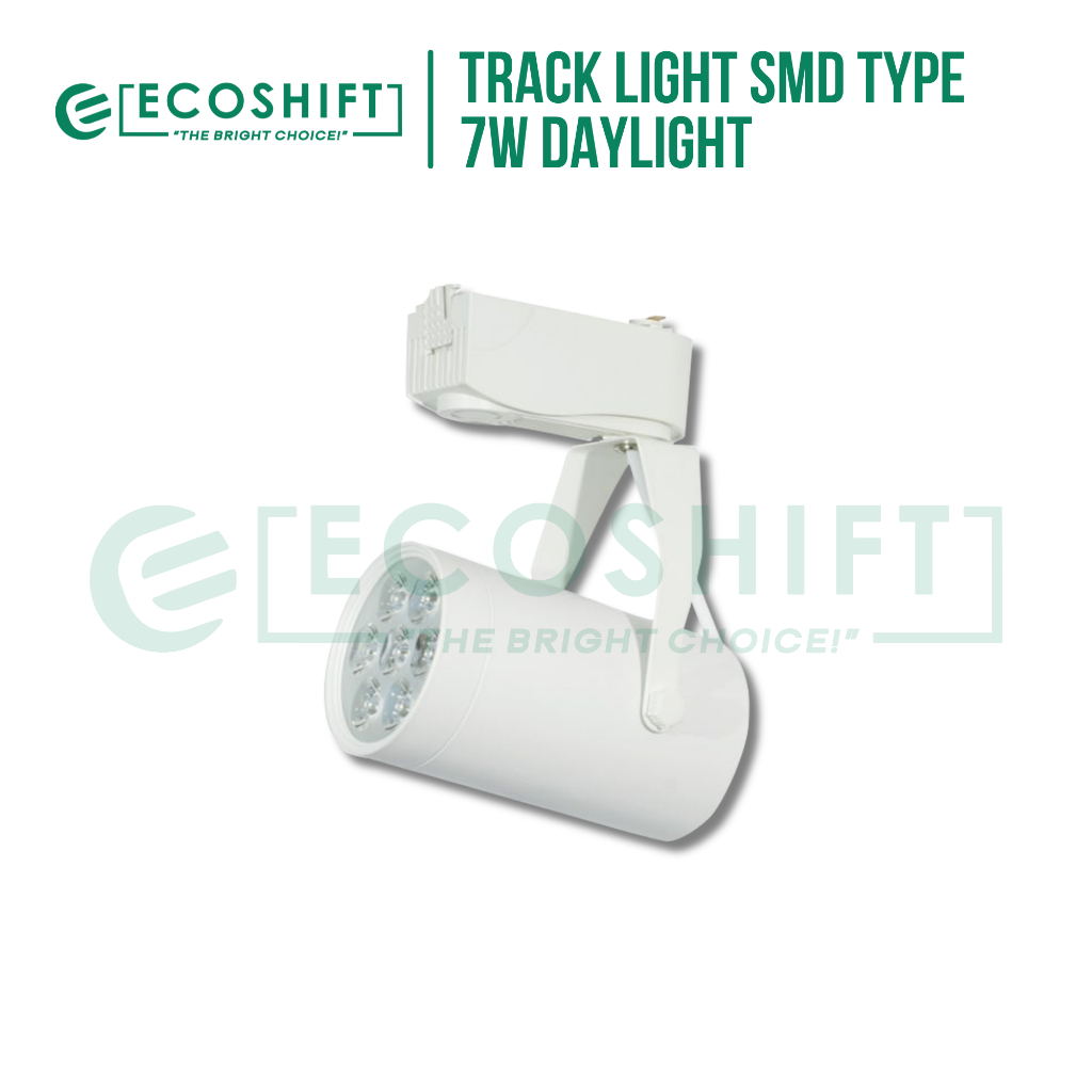Ecoshift LED Track Light Round 7 Watts White Case | Shopee Malaysia