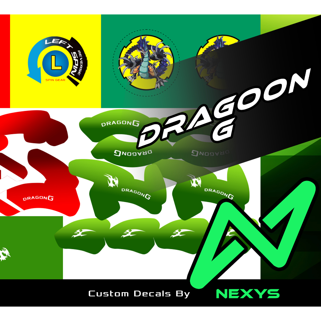 Beyblade Dragoon G - Sticker | Shopee Malaysia