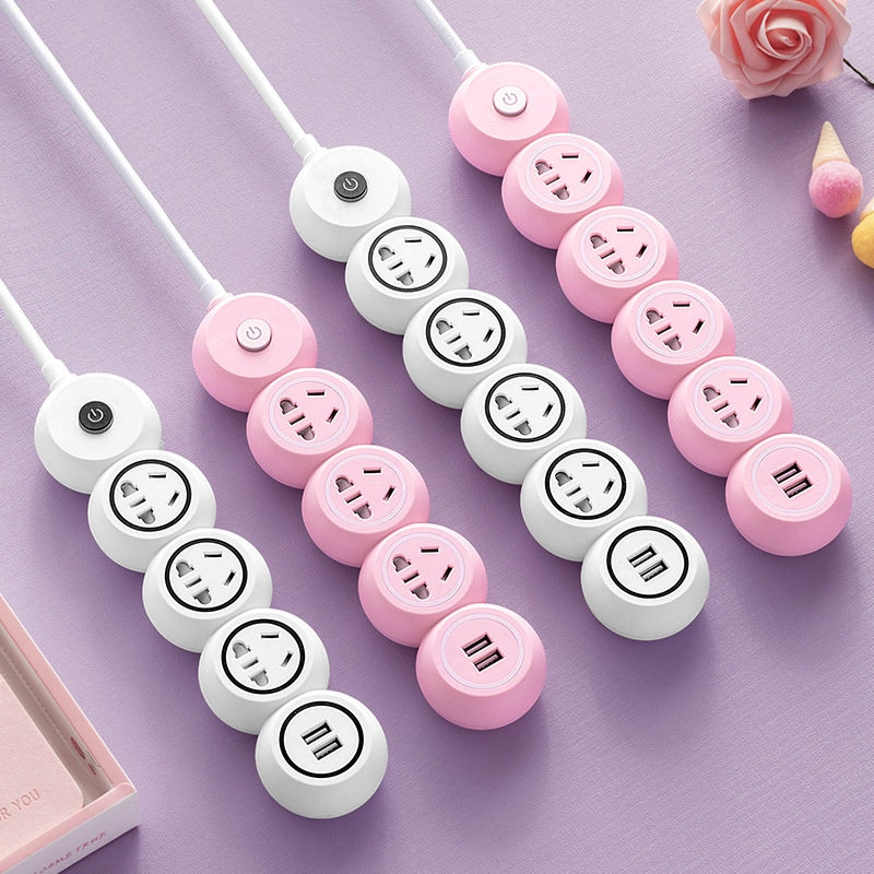 Square Socket Extension Cord With Usb Port Power Strip High Power Multi Switch Socket Cable