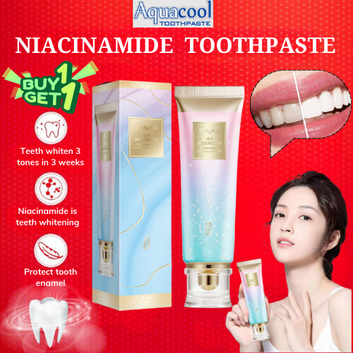 Niacinamide Toothpaste Whitening Teeth AQUACOOL Cleaning Teeth ...