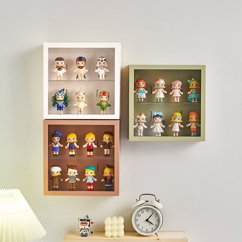 Dust-Proof Acrylic Display Box Wall Mounted Blind Box Storage Display ...