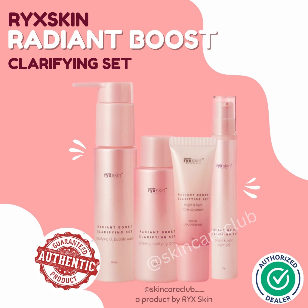 RADIANT BOOST | CLARIFYING SET | KOREAN FORMULATION | RYX SKIN | Shopee ...