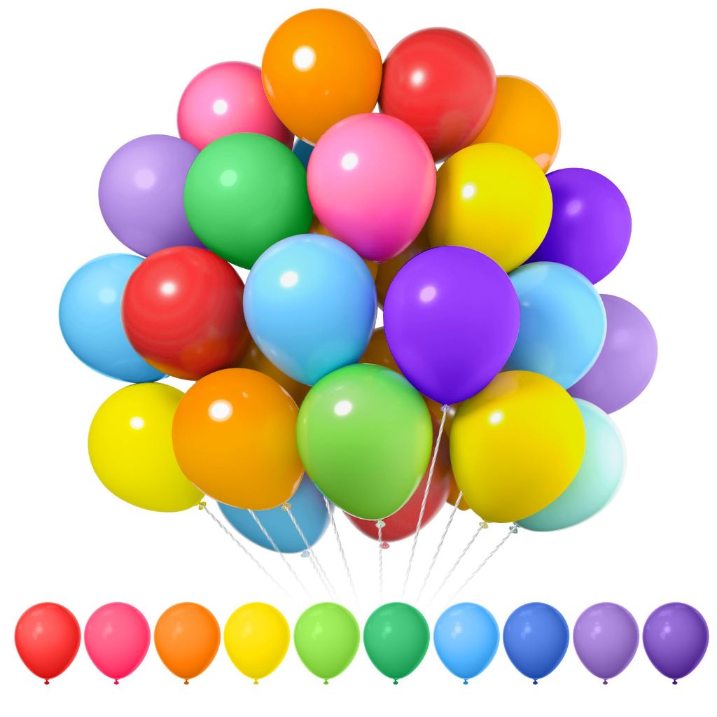 (5 inch / 10 inch / 12 inch) ASSORTED (ORDINARY) Color Balloon (100pcs ...