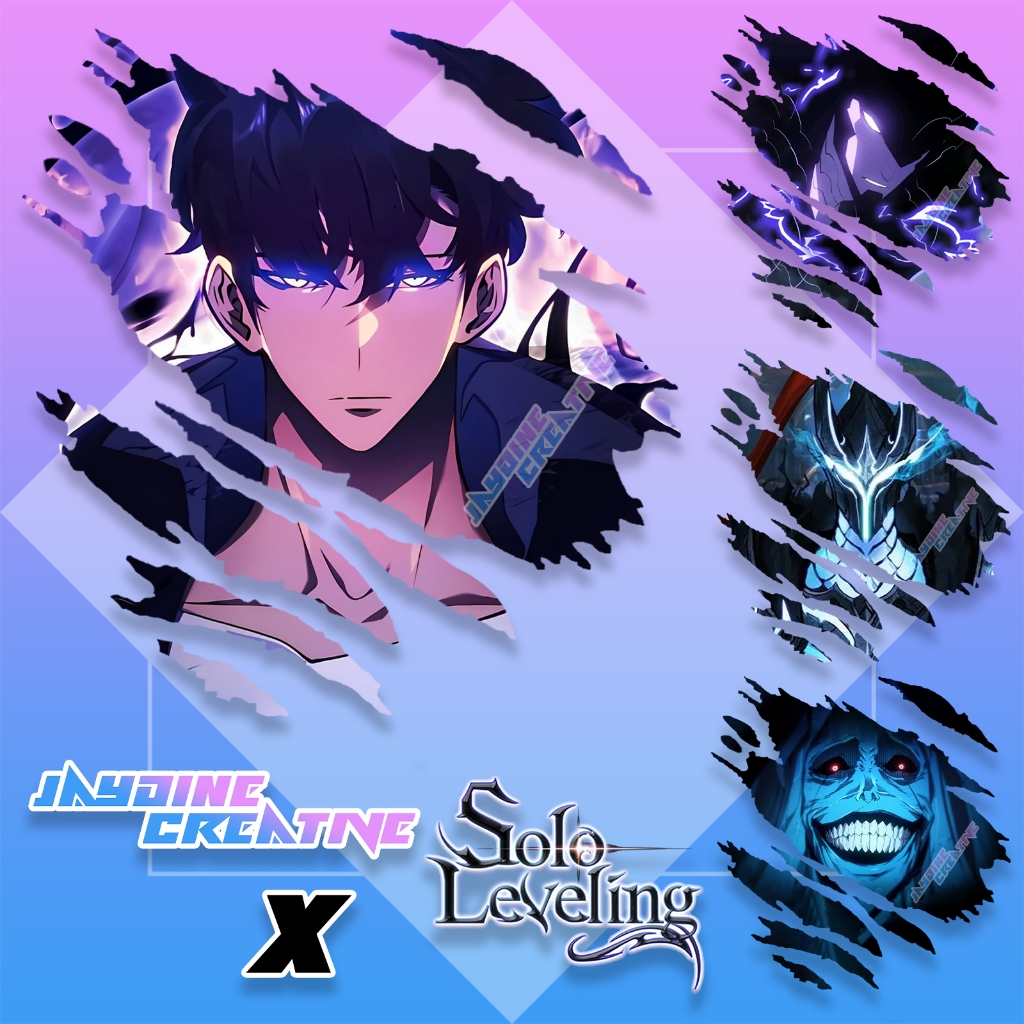 Jaydine Creative : Solo Leveling - Anime (Scratch Design Sticker ...