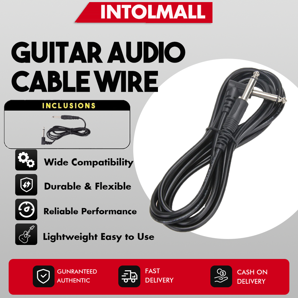Electric Guitar Audio Cable 3M Wire Cord Noise Reduction Jack Electric ...
