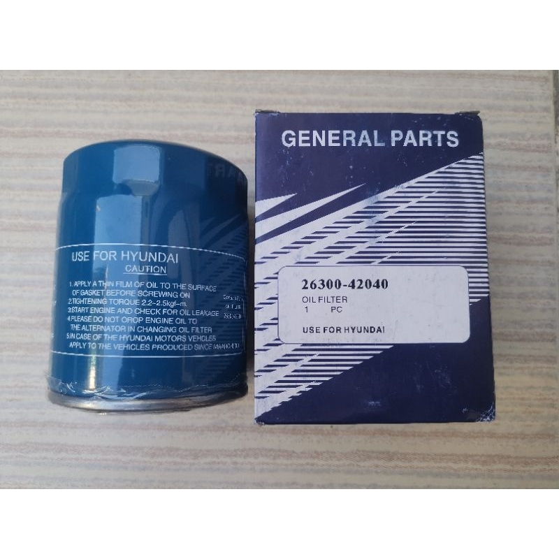 Oil Filter Hyundai Starex/H100/Bongo 26300-42040 or C034 | Shopee Malaysia