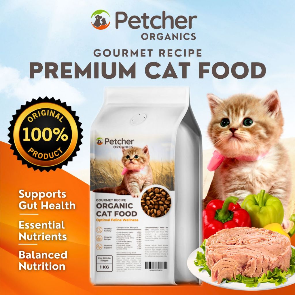 Petcher Cat Dry Food All Stages Fish Flavor Pure Grain Holistic Feline ...