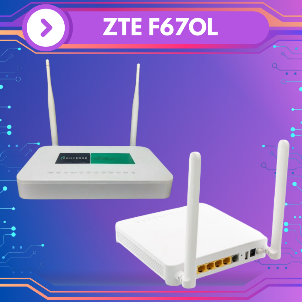ZTE ZXHN F670L GPON ONT ( secondhand ) | Shopee Malaysia
