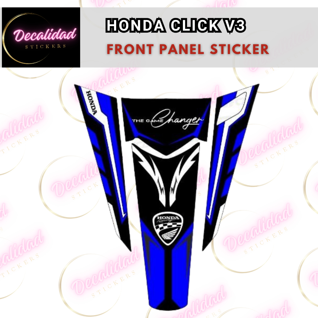 Honda Click V3 Front Panel Sticker Waterproof Laminated | Shopee Malaysia