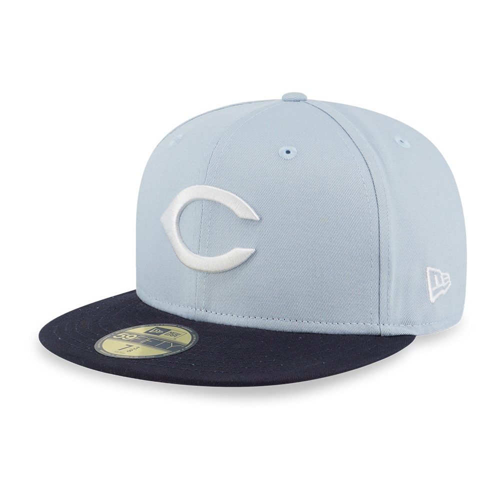 Cincinnati Reds MLB 59FIFTY Packs Summer Ice Soft Blue Navy 59FIFTY ...