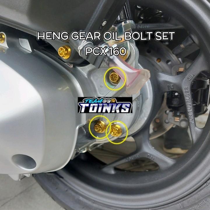 HENG GEAR OIL BOLT SET FOR PCX160 ( 3pcs ) | Shopee Malaysia