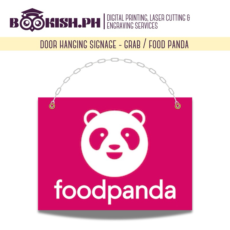 Foodpanda | Grab Door Hanging Signage | Shopee Malaysia