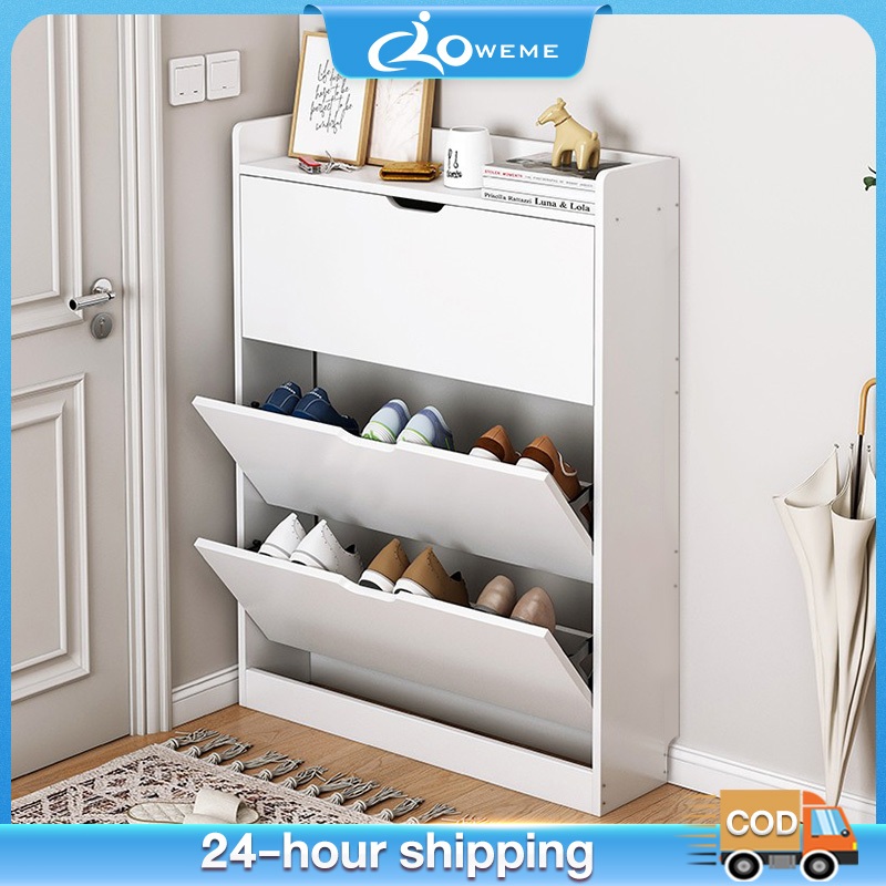 Shoe Rack Wood Shoe Cabinet Save Space Shoe Rack Locker Shoe Organizer ...