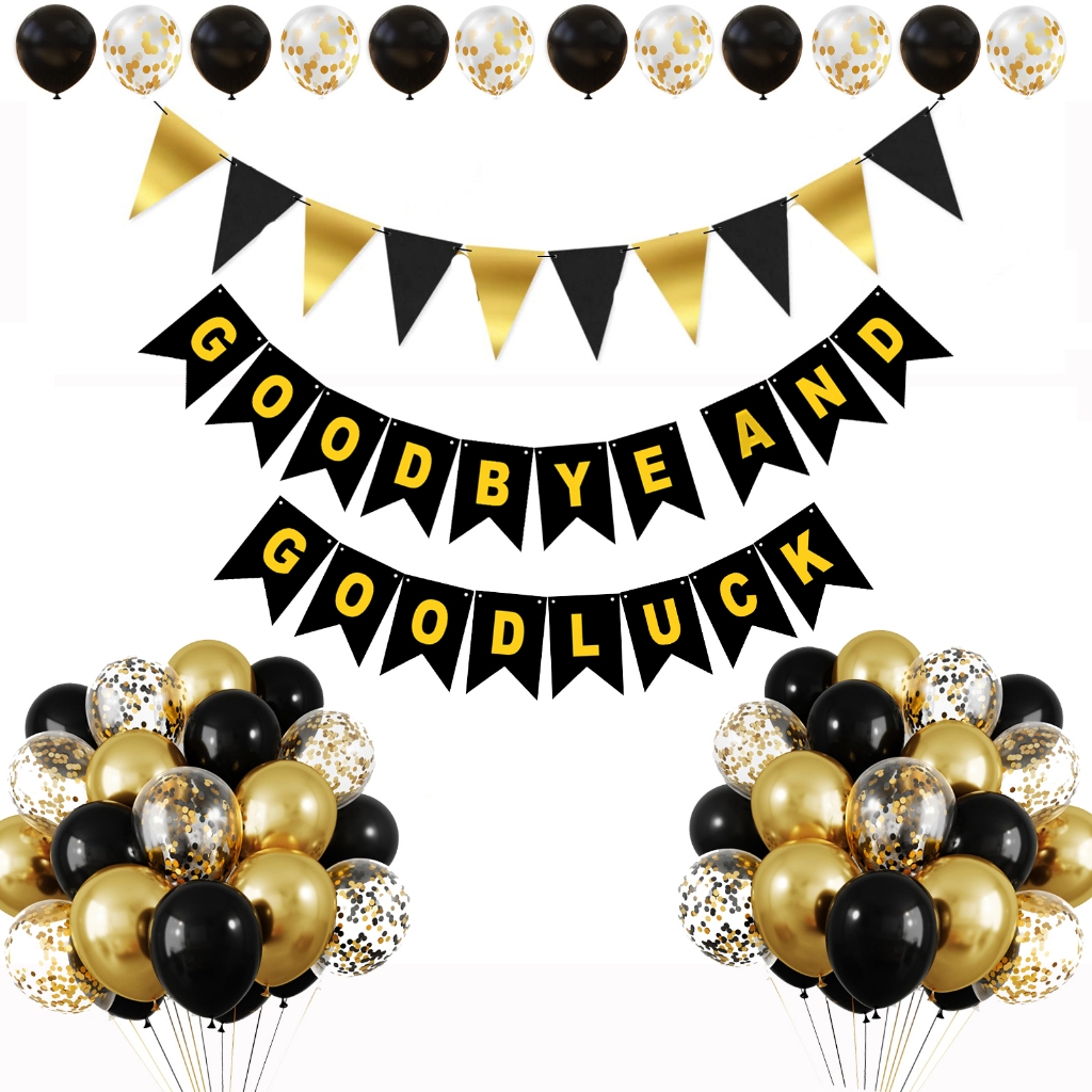 Farewell Party Decorations Balloons We Will Miss You Banner Backdrop ...