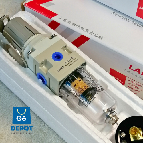 AW2000-02 Air Compressor Water Separator Pressure Regulator | Shopee ...