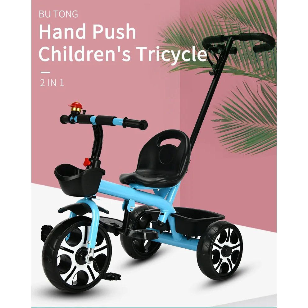 BS 215 2in1 3wheels Stroller Bike Kids Walker Tricycle Kids Bicycle, 3 ...