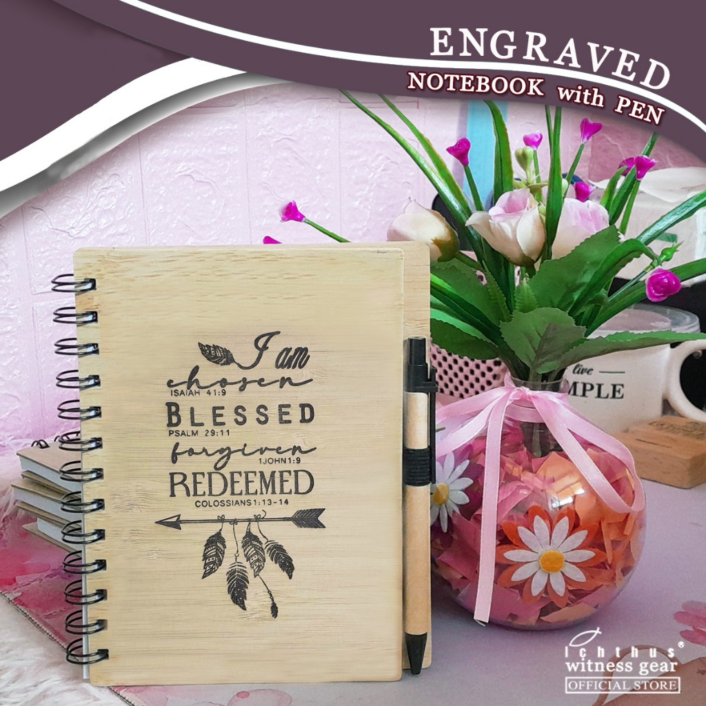 ENGRAVED NOTEBOOK WITH PEN (INSPIRATIONAL) | Shopee Malaysia