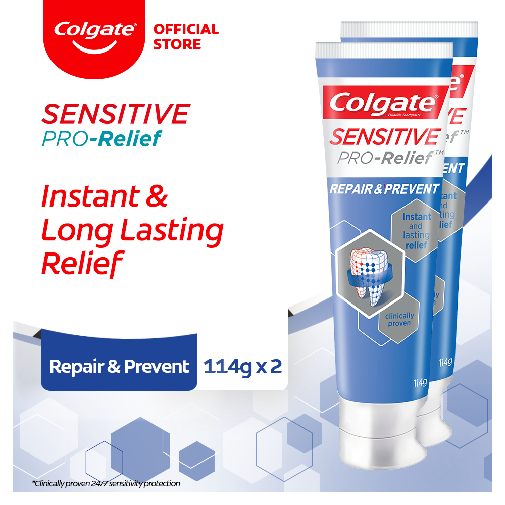 Colgate Sensitive Pro-Relief & Prevent Toothpaste - 24-hour Sensitivity ...