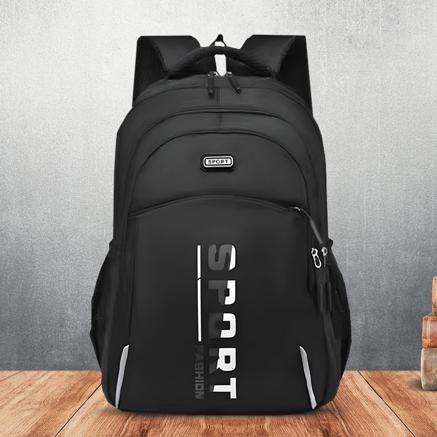 ZWB K9903 Large Backpack Men Laptop Backpacks Oxford Black High School ...