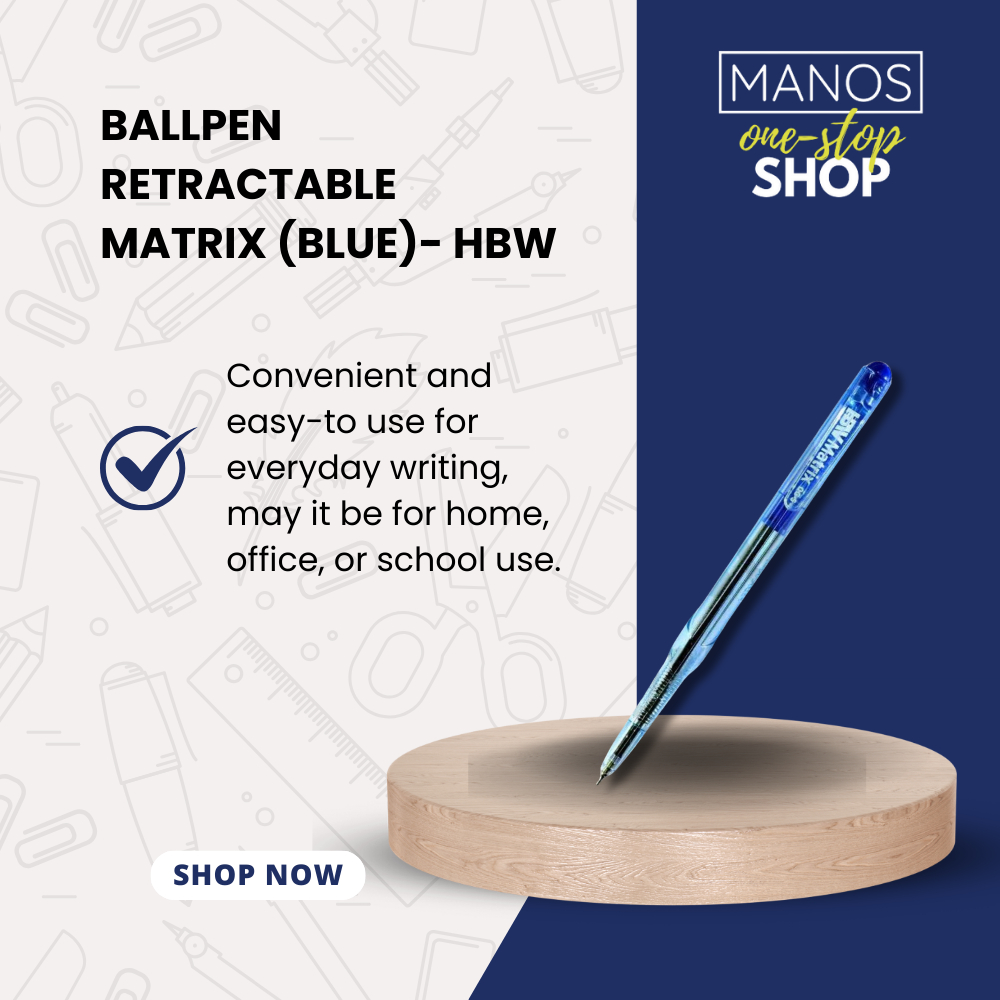 HBW BALLPEN RETRACTABLE MATRIX - BLUE / PC | Shopee Malaysia